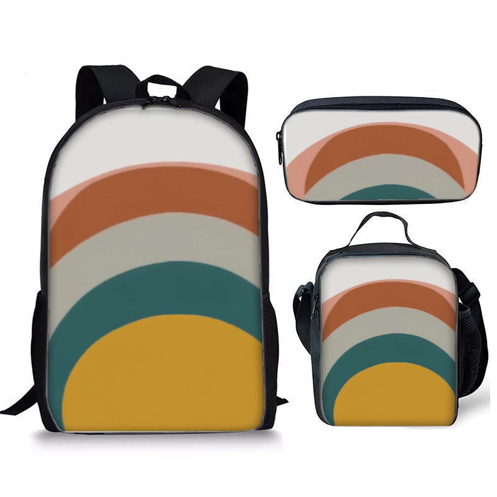 Abstract rainbow colorful circles art Backpacks Bookbag Bags Rucksack ...
