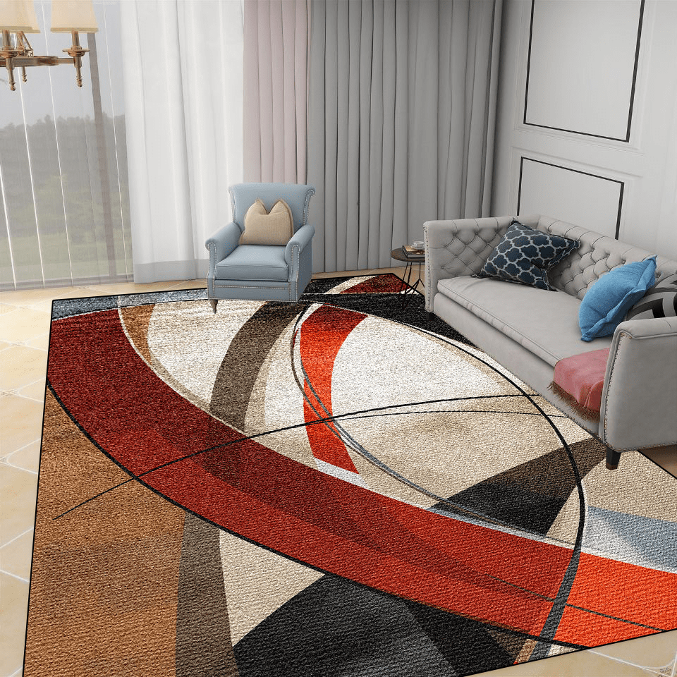 Abstract ration Soft Carpet Living Room Light Luxury Carpets Modern ...