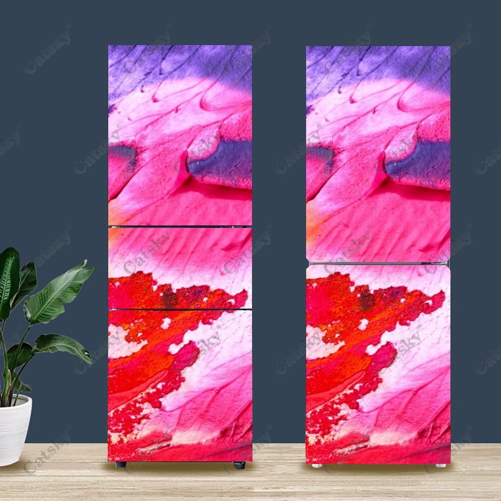Abstract splash paint Refrigerator Stickers Home Decor Kitchen Murals ...
