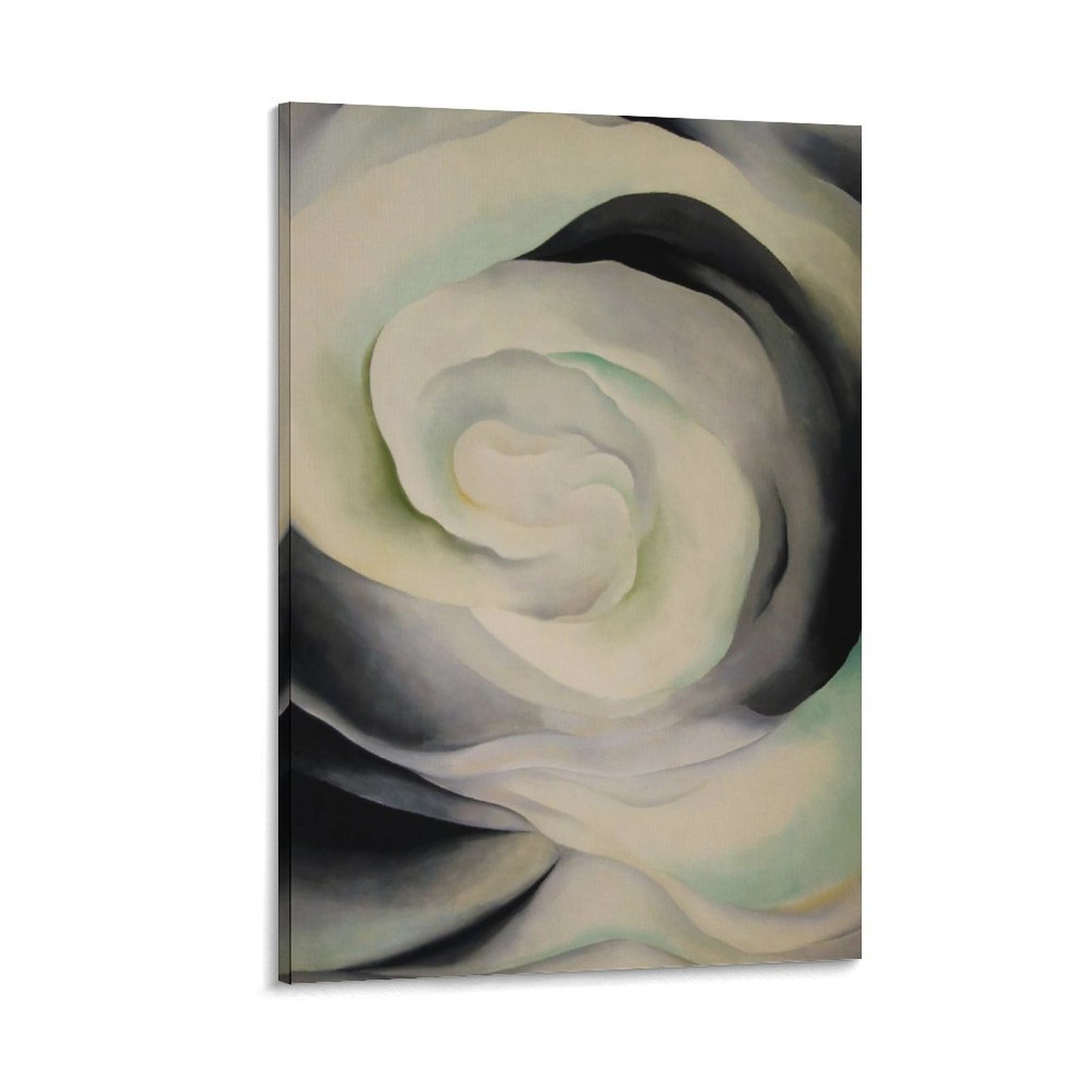 Abstraction Blanc Rose Posters Wall Art Painting Canvas Gift Living ...