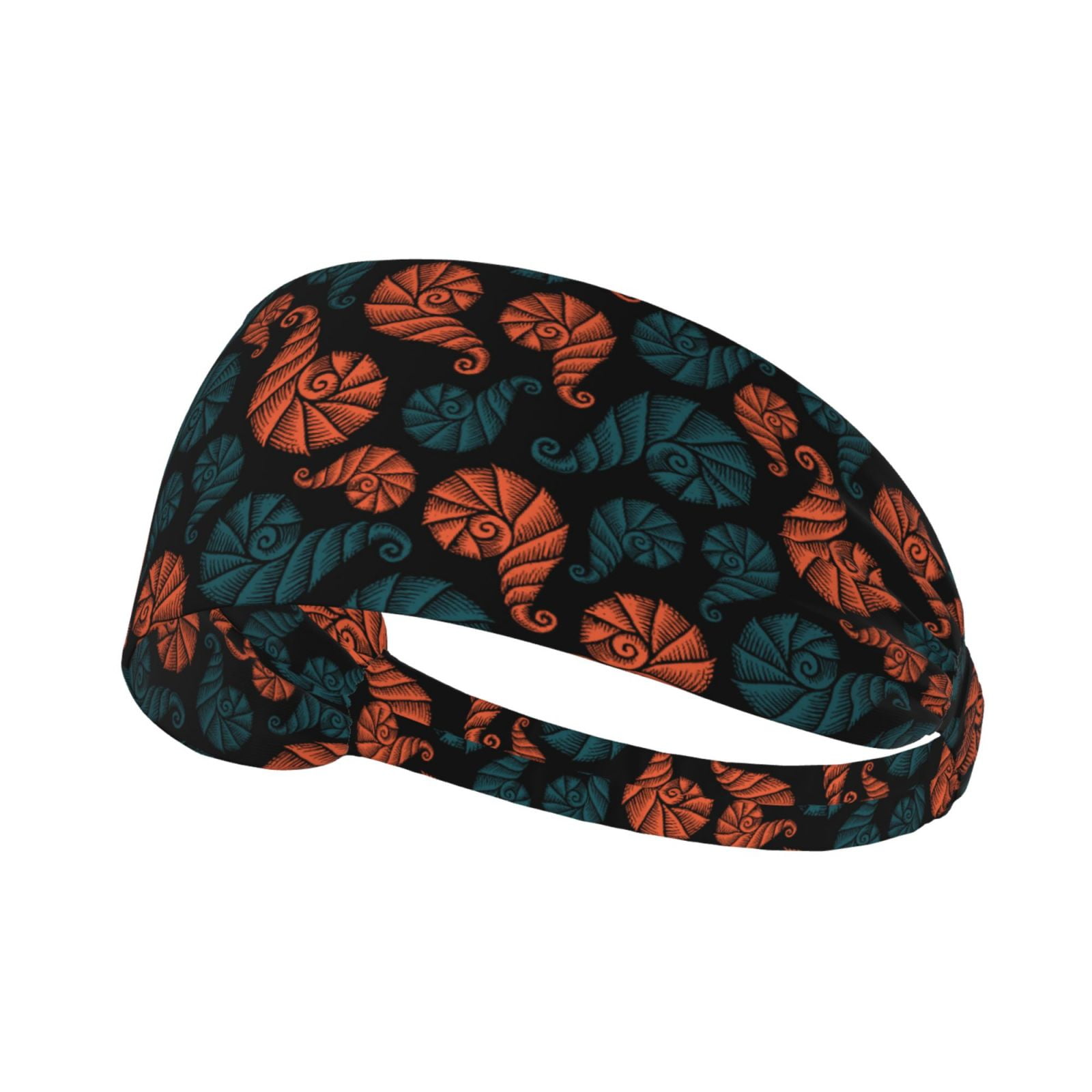 Abstractly Sea Shell Headbands for Women Men, Workout Elastic Sweat ...
