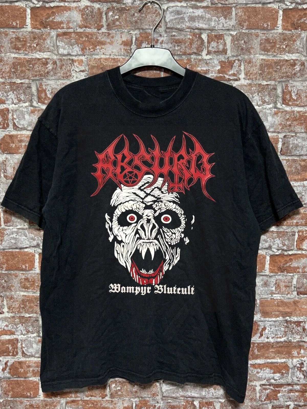 Absurd Band Skull Gift For Fan Black T Shirt Full Size S-5XL - Walmart.com