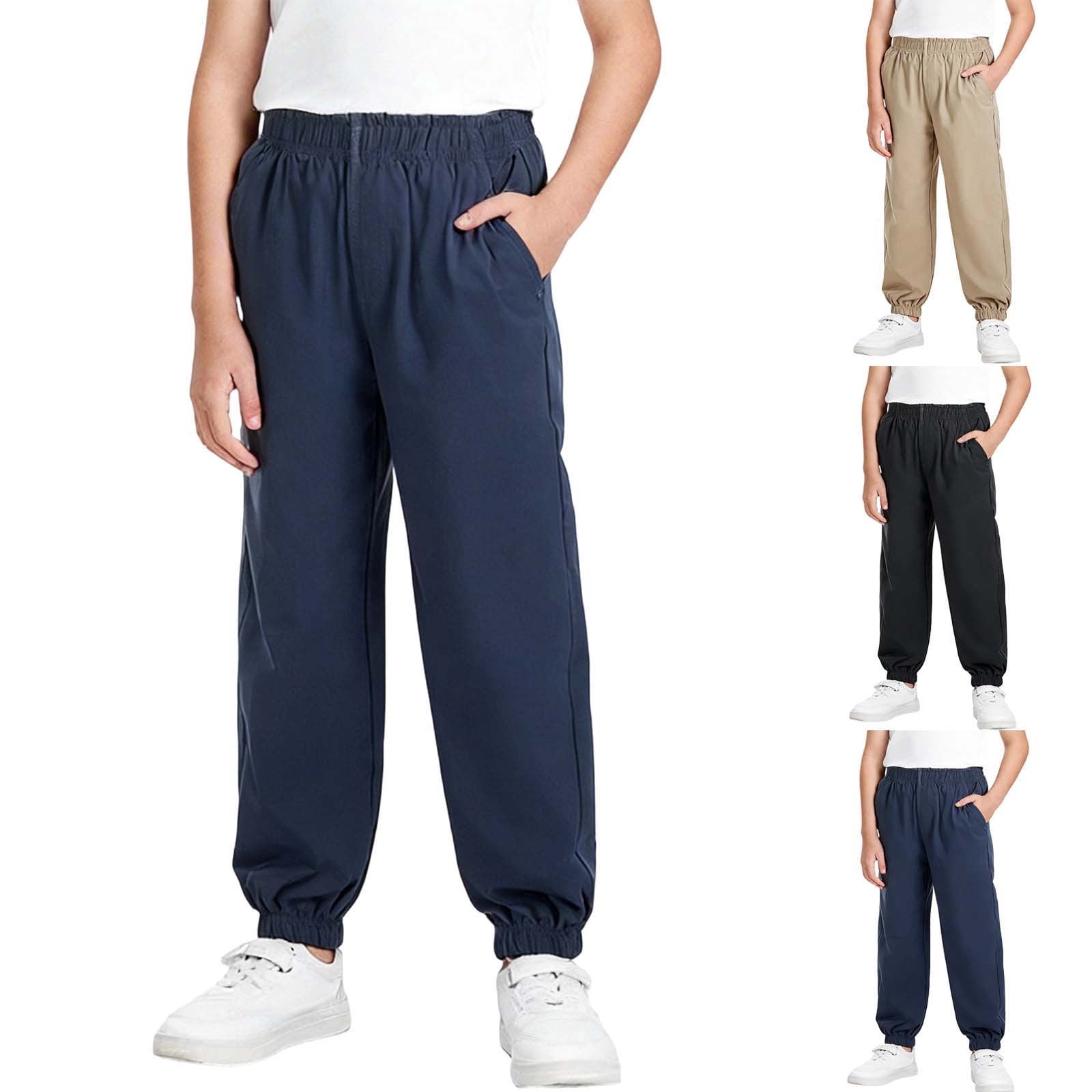 Abtuhar Kids Boys Girls Pants Tapered Leg Loose Trousers - Walmart.com