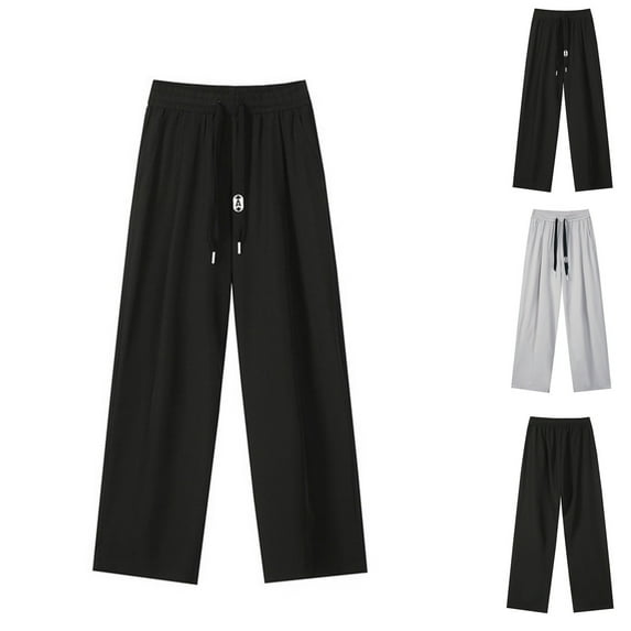 Abtuhar Men Casual Elastic Waist Straight Leg With Pockets Hiking Pants ...