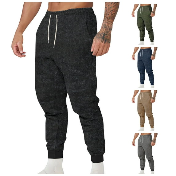 Abtuhar Men Summer Solid Fashion Joggers Sports Cargo Pants,Brown,M ...