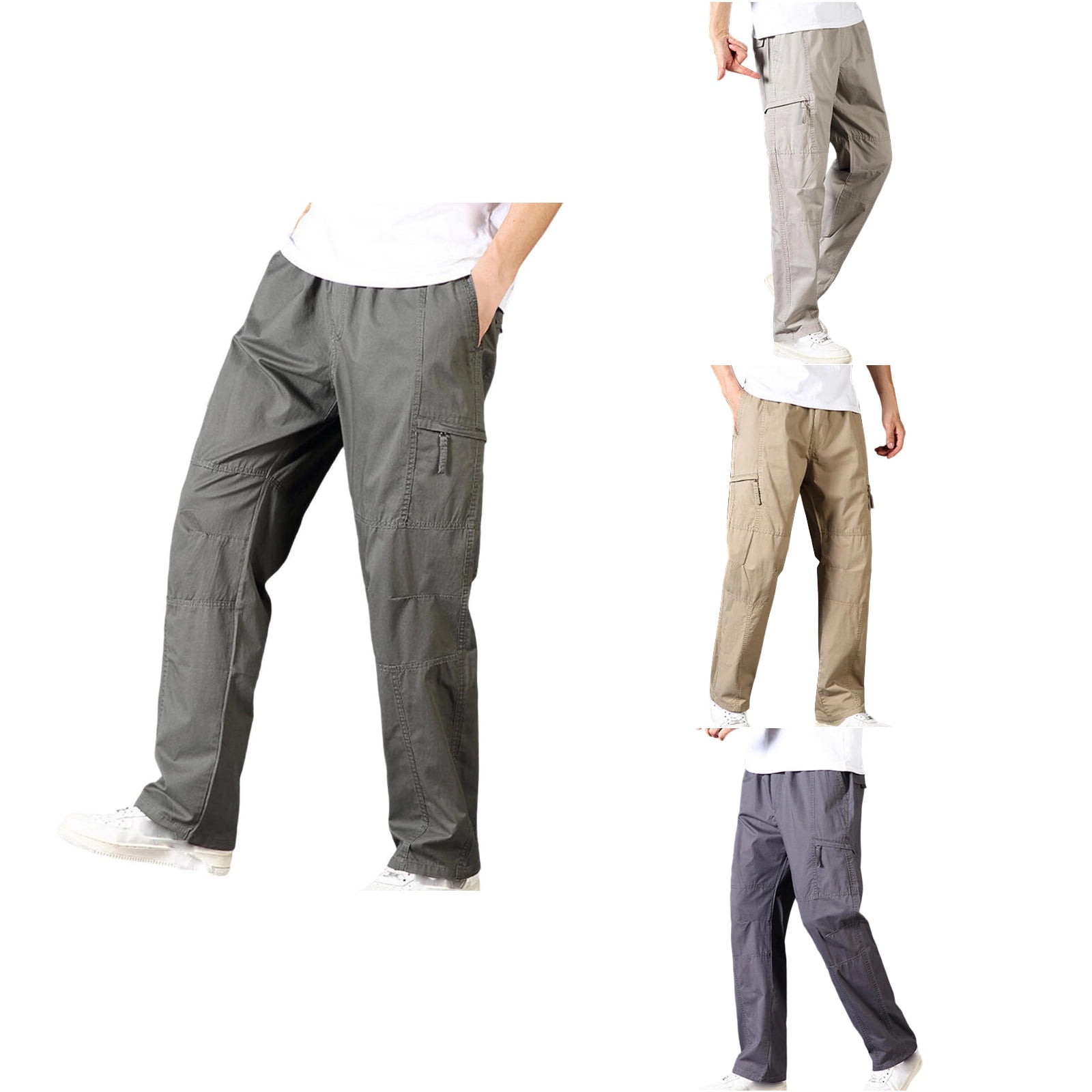 Abtuhar Men Summer Straight Leg Functional Outdoor Casual Long Work ...