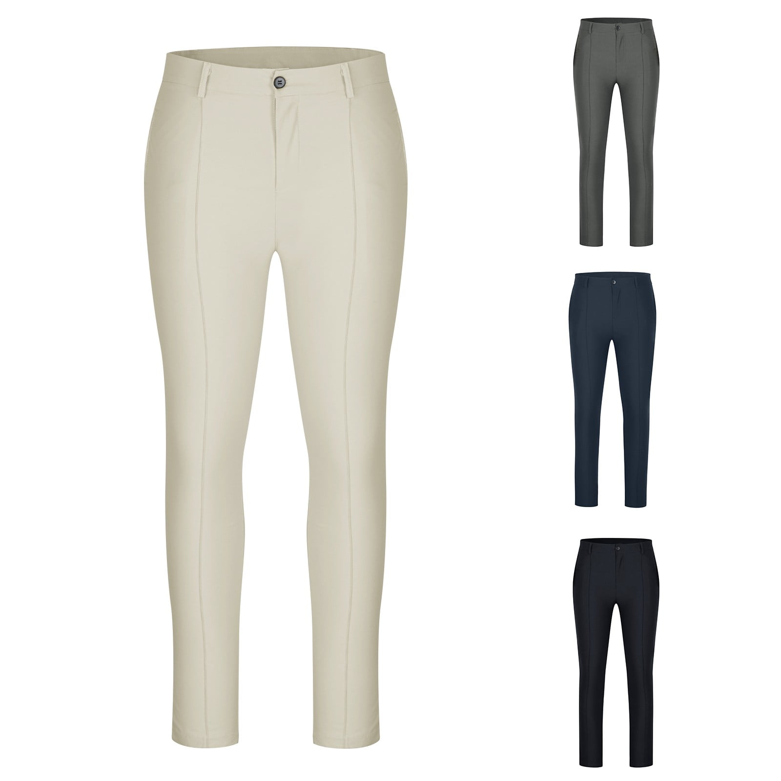 Abtuhar Mens Mature Casual Outdoor Straight Leg Sports Pants with High ...