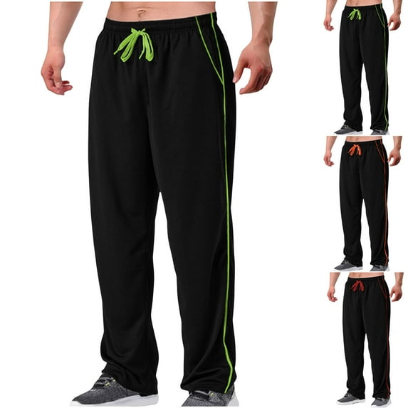 Abtuhar Mens Solid Comfortable Fitness Straight Leg Pants,White,XXXL ...