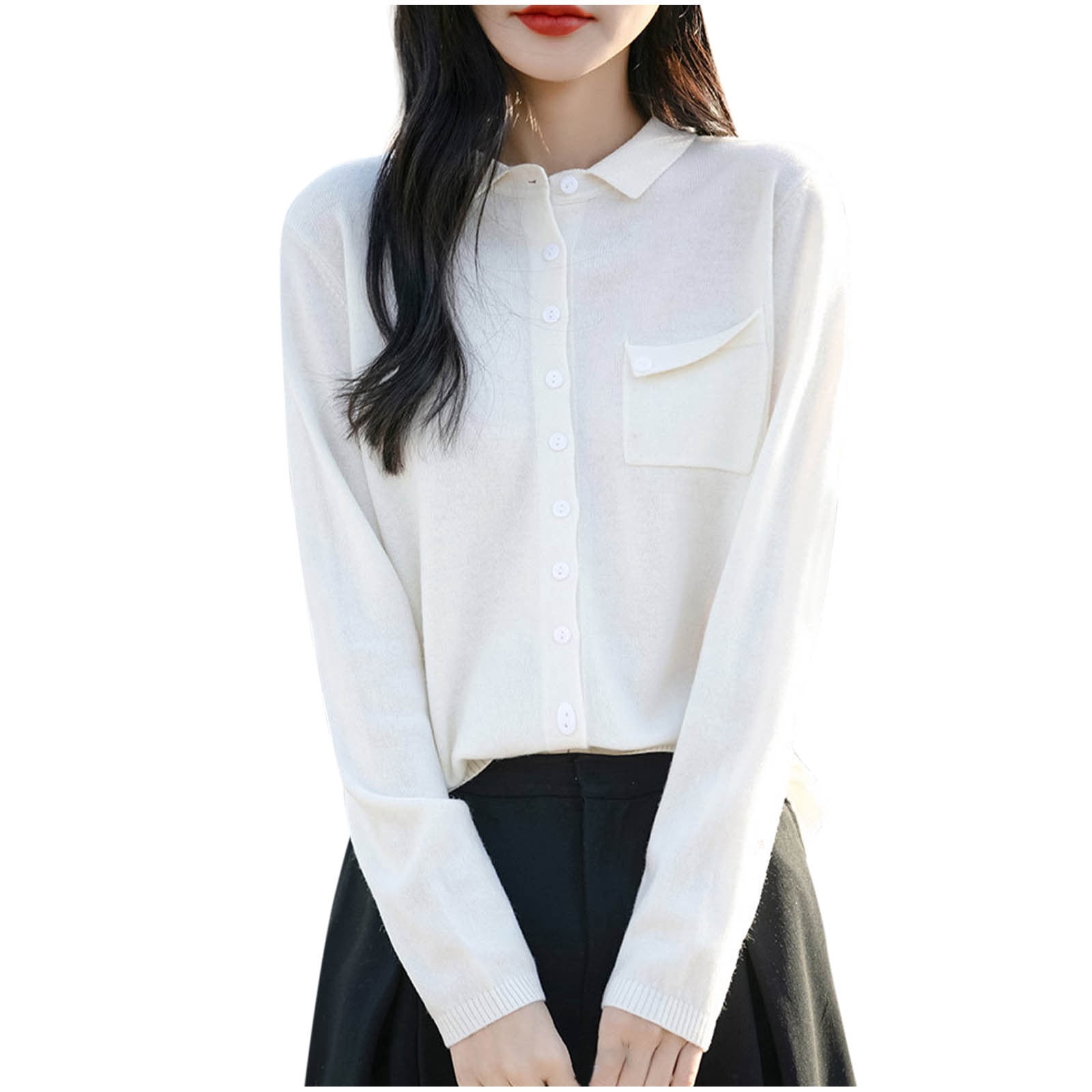 Bixock Women Clothes Outerwear Fall and Winter Fashion Casual Solid ...