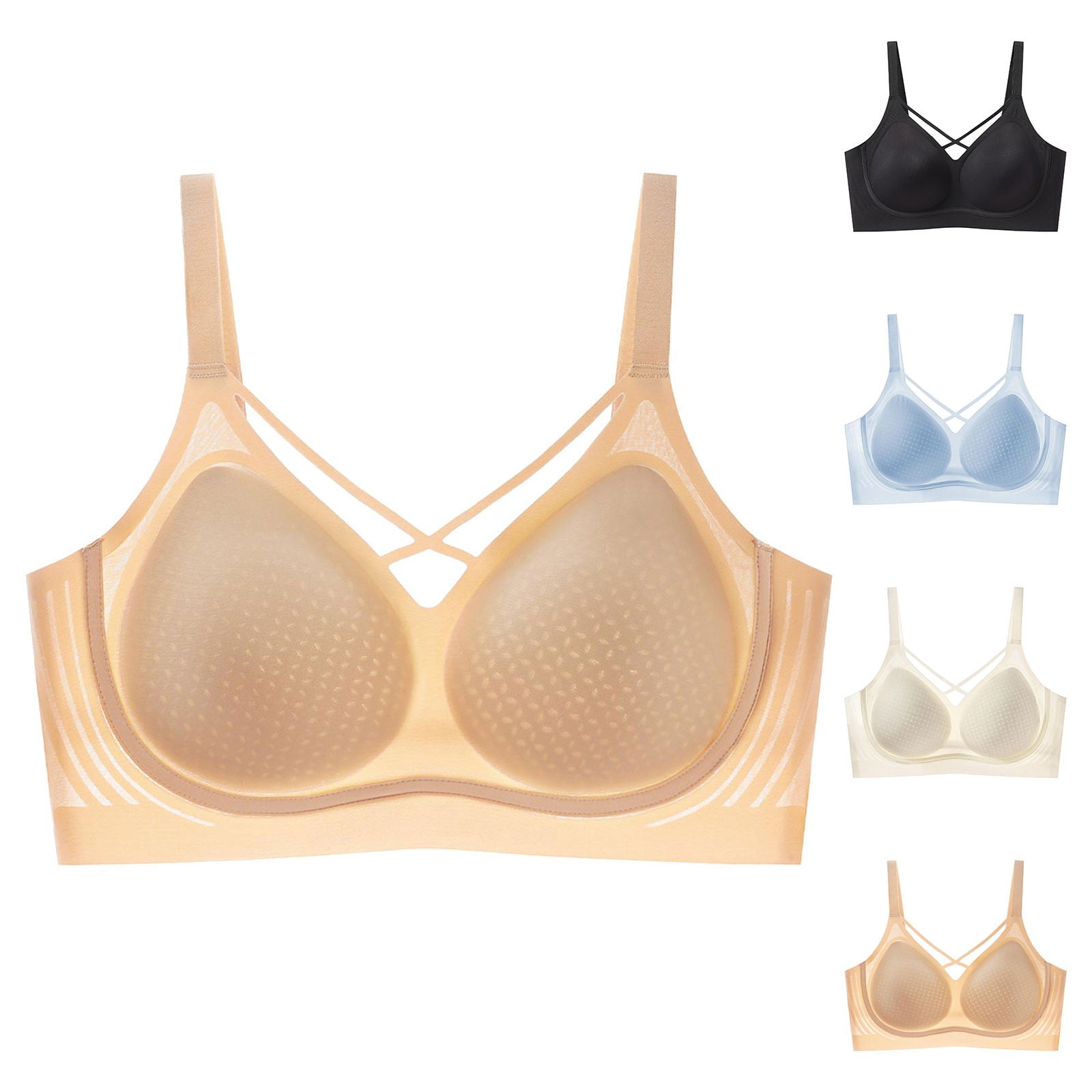 Abtuhar Women Solid Color Support Breathable Everyday Bras - Walmart.com