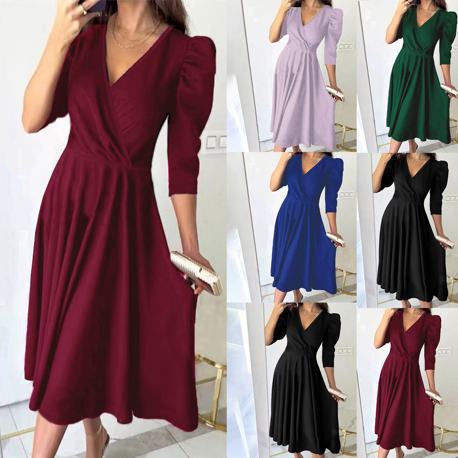 Abtuhar Womens Plus Size Summer Dresses,Womens Dresses Trendy,Women's ...