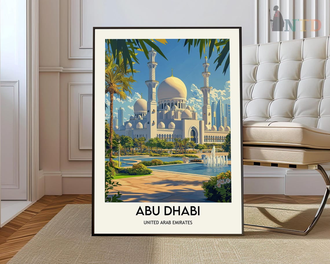 Abu Dhabi Print, Abu Dhabi Poster, Abu Dhabiabu Dhabi Art Print, Abu ...