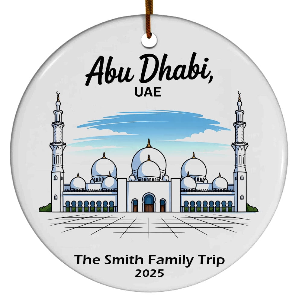 Abu Dhabi UAE Sheikh Zayed Grand Mosque Christmas Ornament, Collection ...
