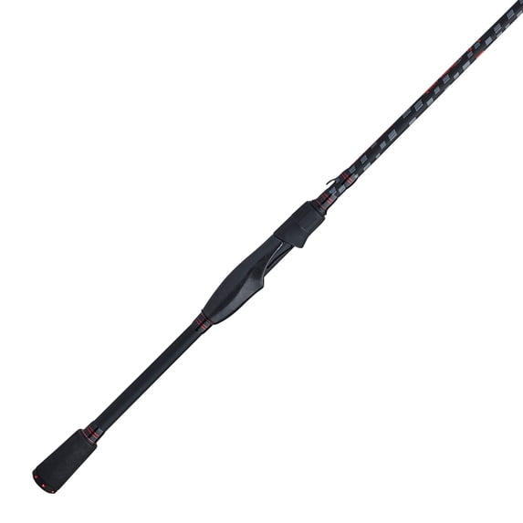 Abu Garcia Vendetta 6'6 Spinning Fishing Rod, 2 Piece, Medium Graphite ...