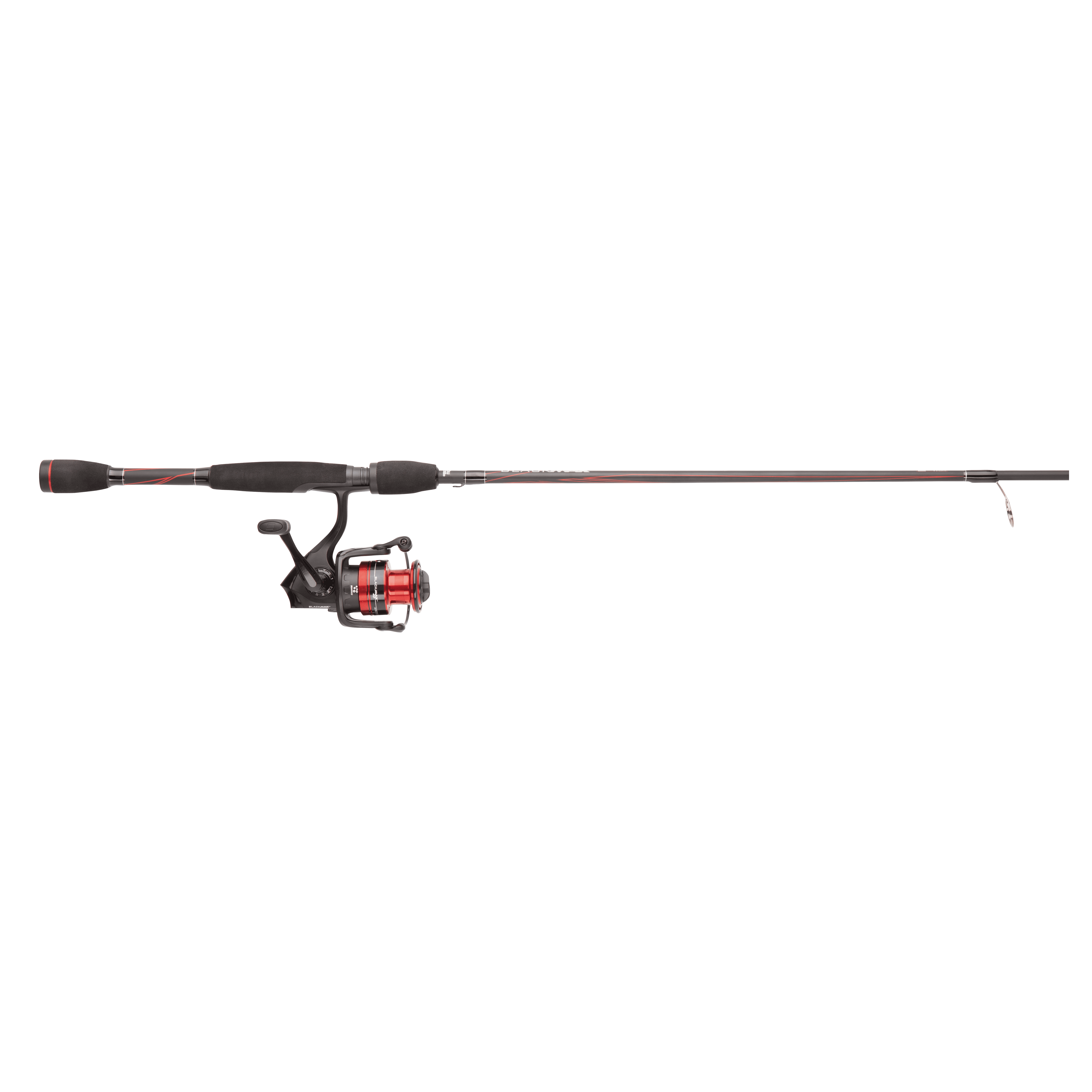 Abu Garcia Black Max Spinning Reel and 6'6" 4-Piece Fishing Rod Combo ...
