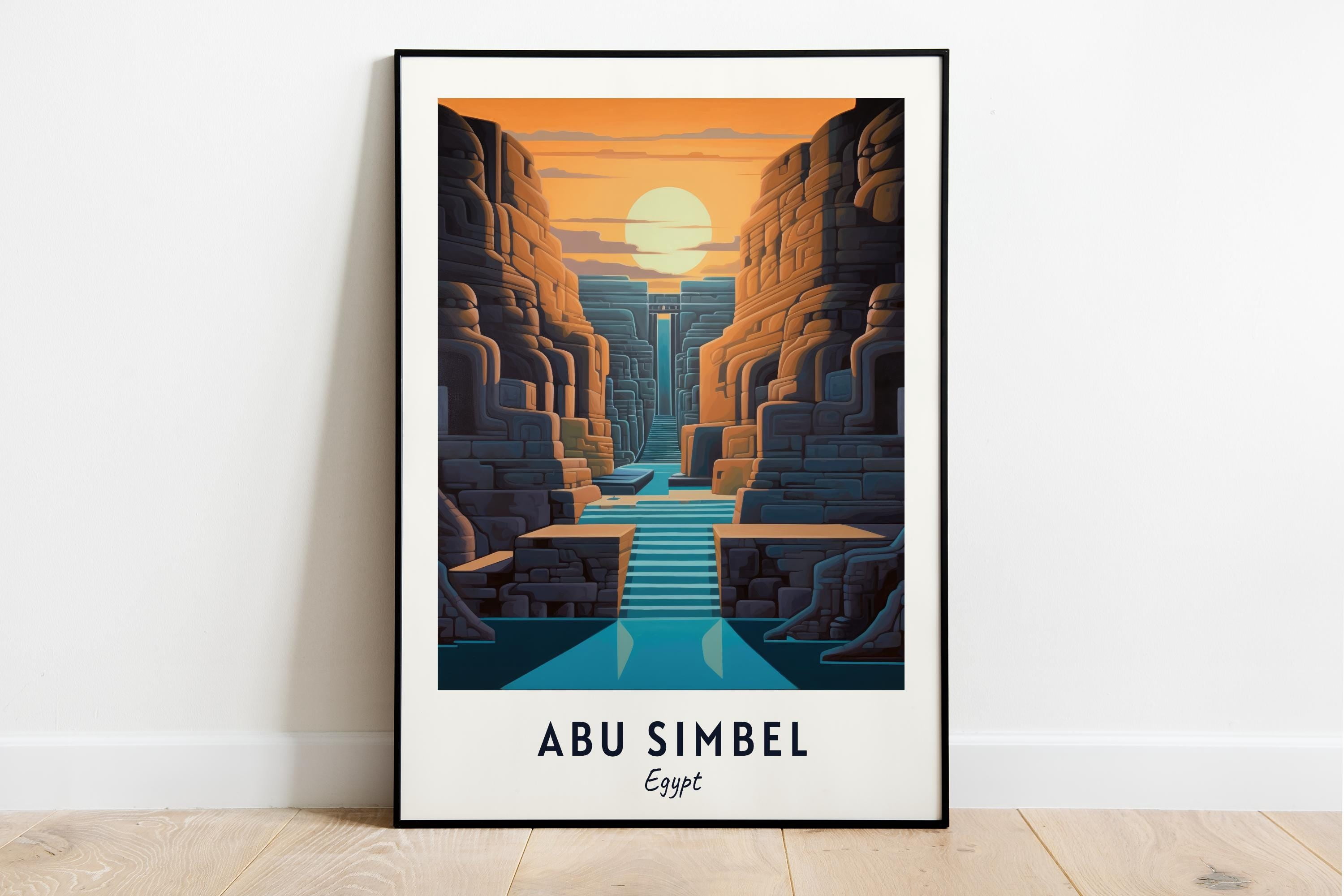 Abu Simbel Temples Travel Print Wall Art, Abu Simbel - Egypt City Print ...