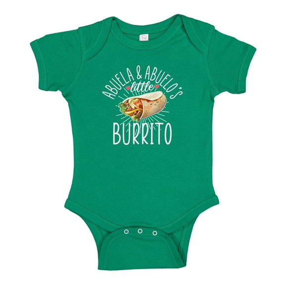 Abuela and Abuelo's Little Burrito Baby Bodysuit One Piece 6 mo Kelly ...