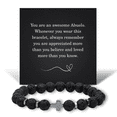 Abuelo Bracelet Gift – Lava Stone Bracelet - Walmart.com