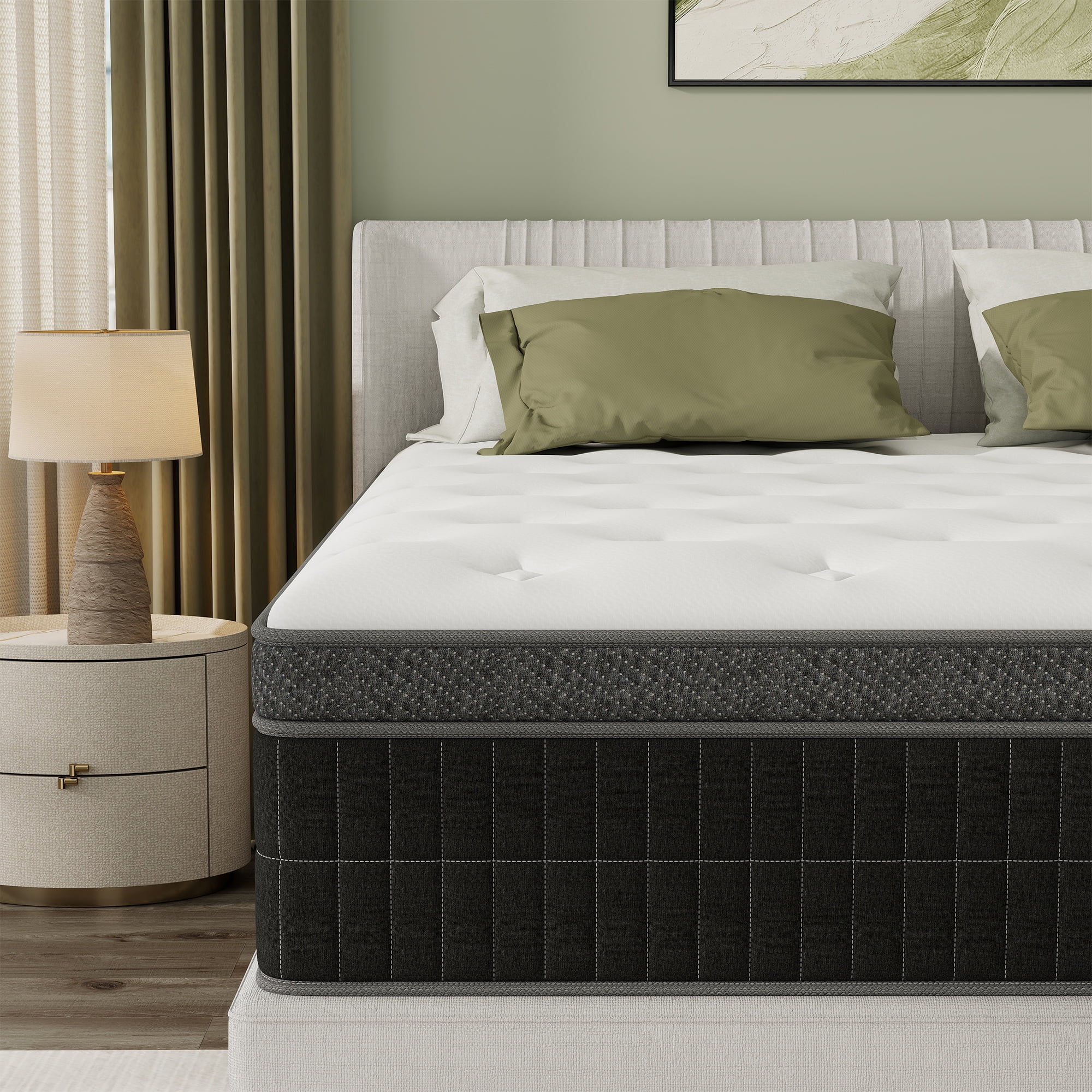 Abunitt 10 inch Twin Mattress in a Box, Gel Memory Foam Pocket ...