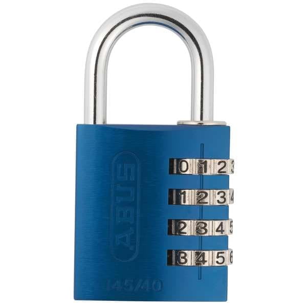Abus Combination Padlock,1 4/5in,Rectgle,Blue 145/40 Blue - Walmart.com