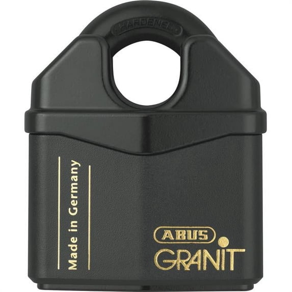 Abus Heavy Duty Outdoor Keyed Padlock, 13/16 in, Square, Black 37/80 KD ...