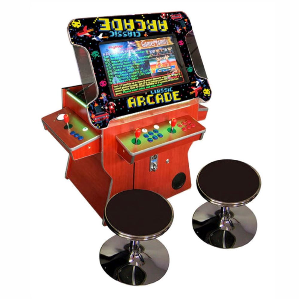 Abvideo arcades Cocktail Arcade Machine 3505 Tilt Up Wood Retro Wood ...