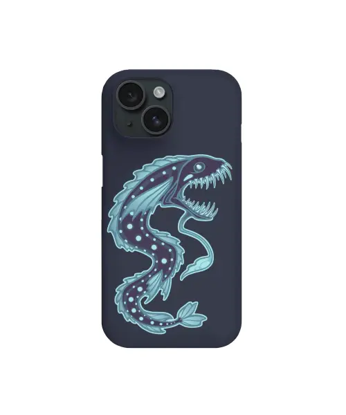 Abyssal Lurker Deep Sea Monster Art Phone Case for iPhone 16 15 14 13 ...