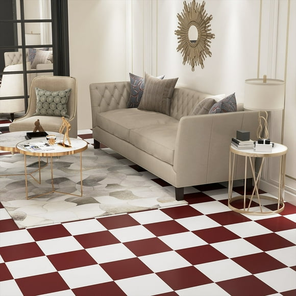 Checkerboard Linoleum Flooring