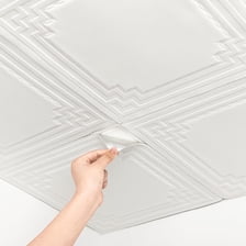 23 3/4"W x 23 3/4"H 1 5/8"P Quatro Square Ceiling Tile - Walmart.com