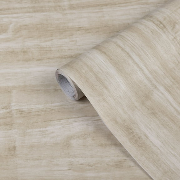 Distressed Light Wood Contact Paper for Cabinets 15.7''x78.7'' Faux ...