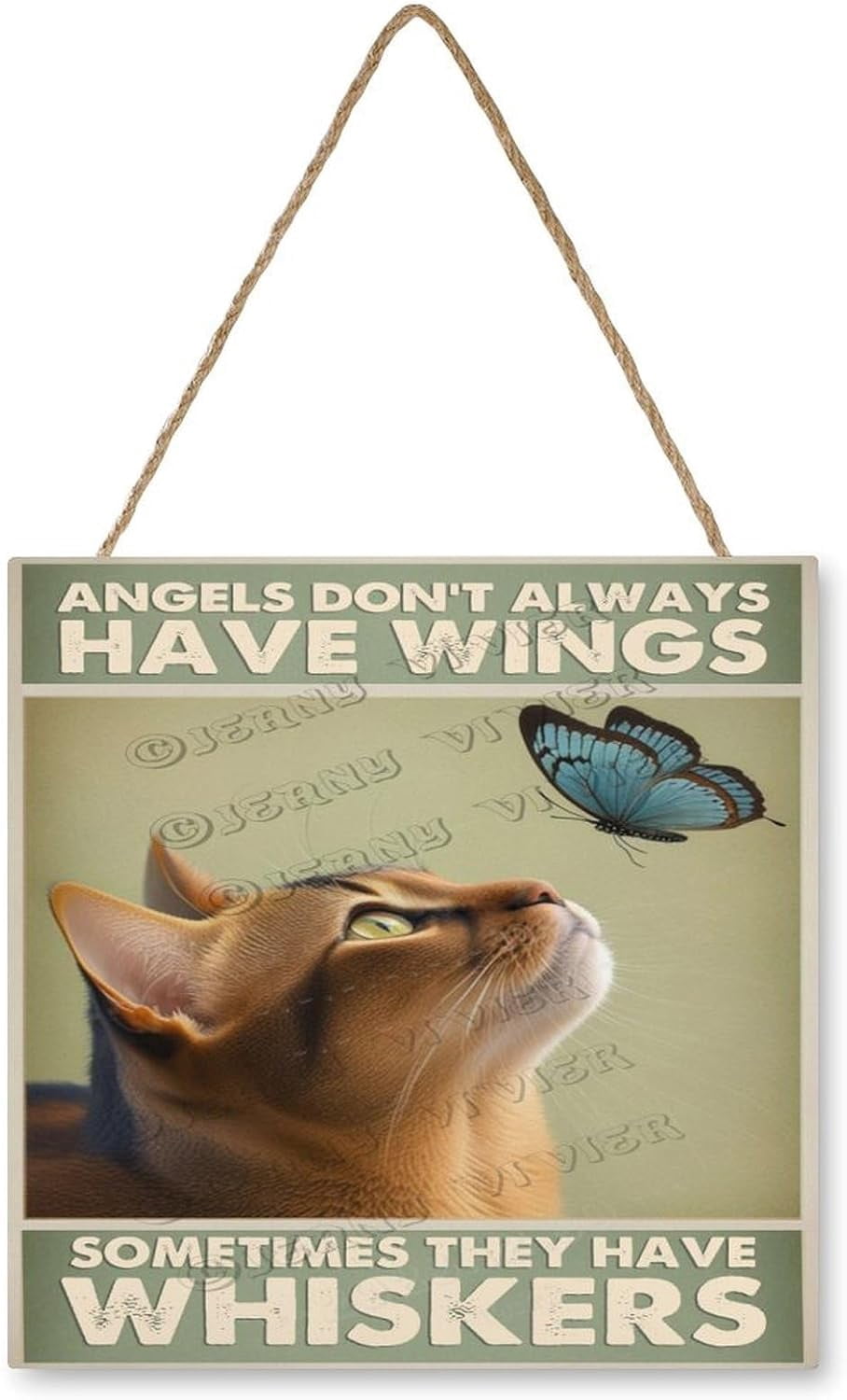 Abyssinian Cat Funny Cat Wood Sign Cat Gift for Cat Lover Gifts Cat ...