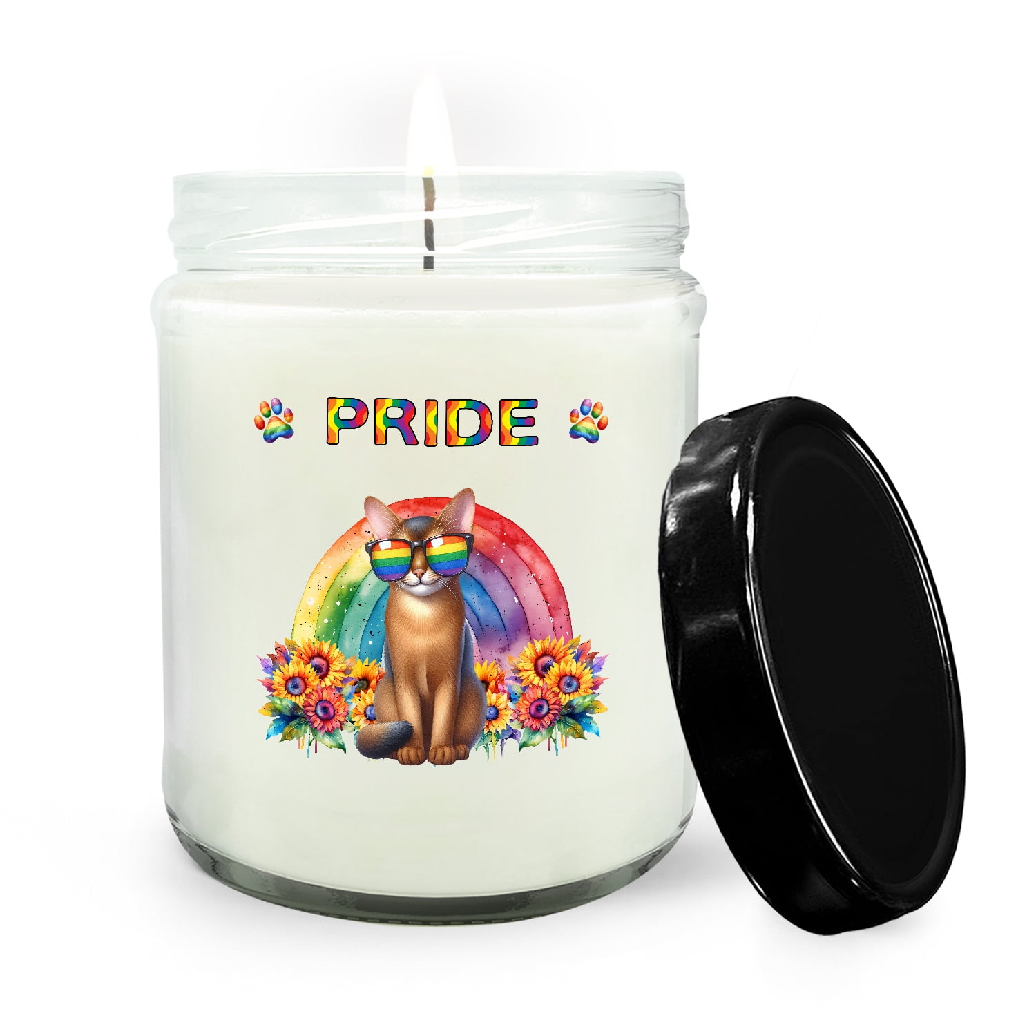 Abyssinian Celebrates Rainbow Pride Month LGBT LGBTQ+ Soy Wax Candle ...