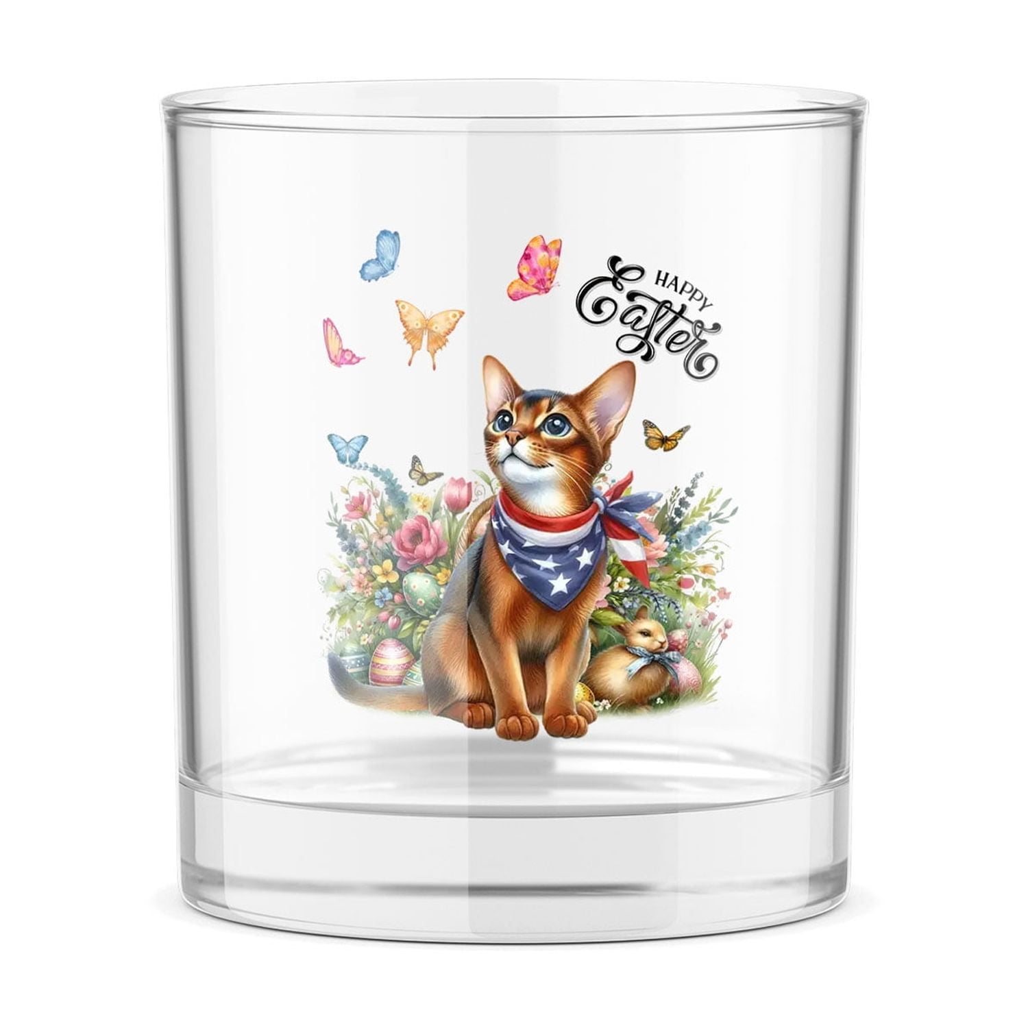 Abyssinian Celebrates Spring and Enjoys a Happy Easter 11oz Whiskey ...