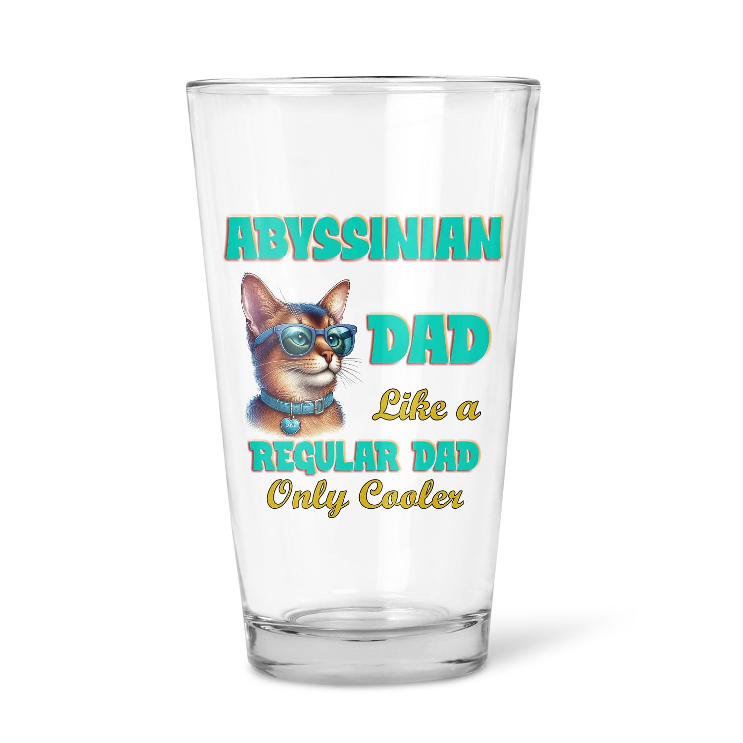 Abyssinian Dad Like a Regular Dad Only Cooler Happy Father's Day 16oz ...