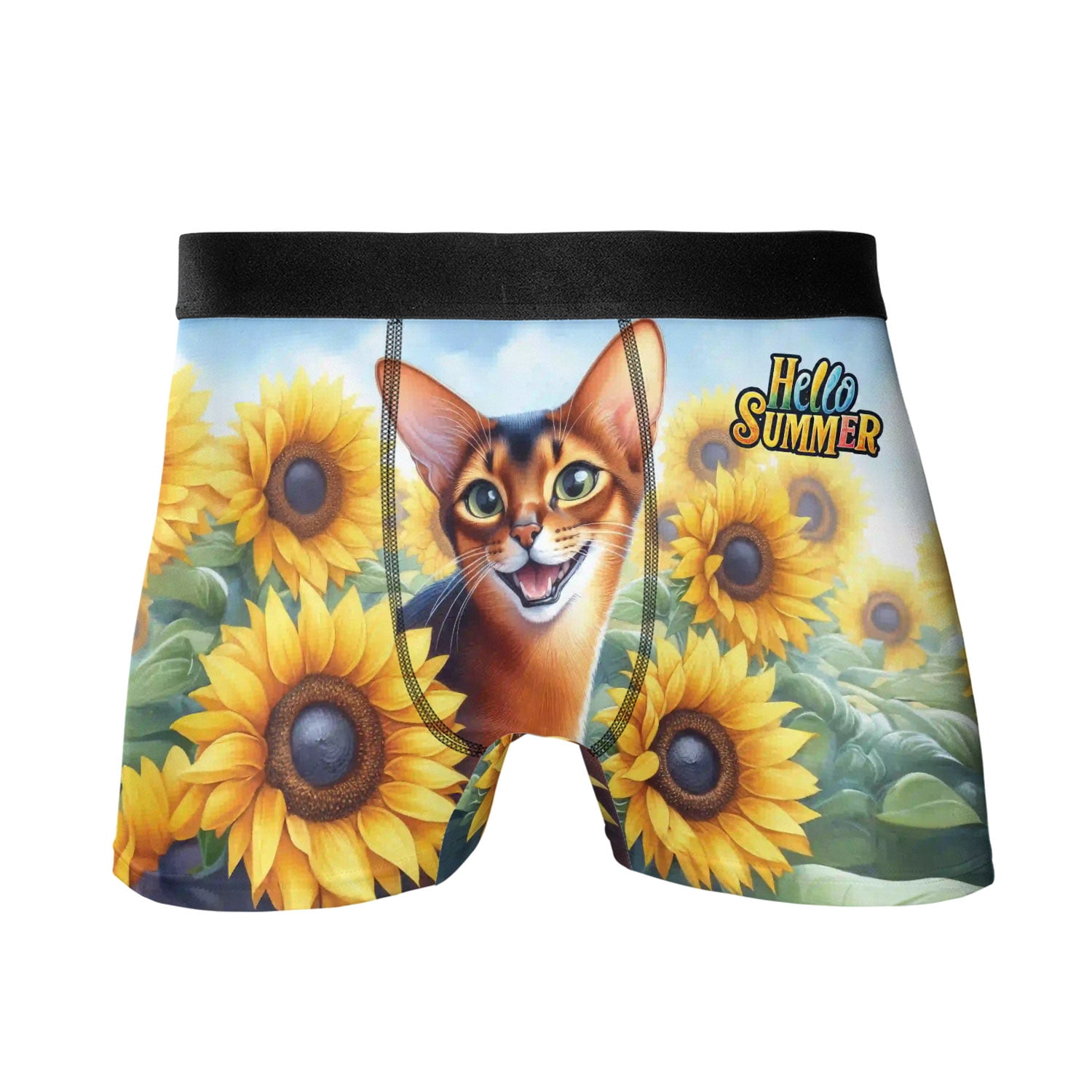 Abyssinian Hello Summer Sunshine Sunflowers Spring Retro Vintage All ...