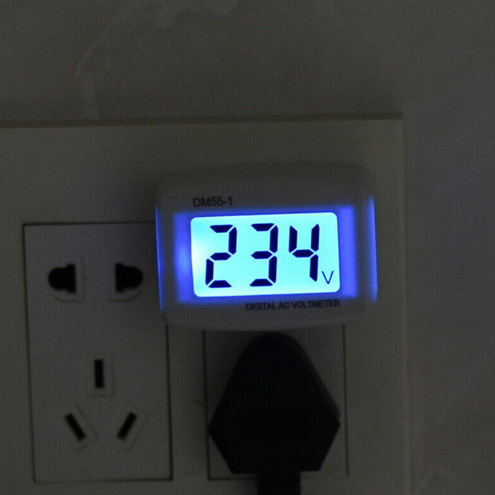 Ac 110V-300V 120V 230V Lcd Digital Voltmeter -In Home Voltage Meter ...