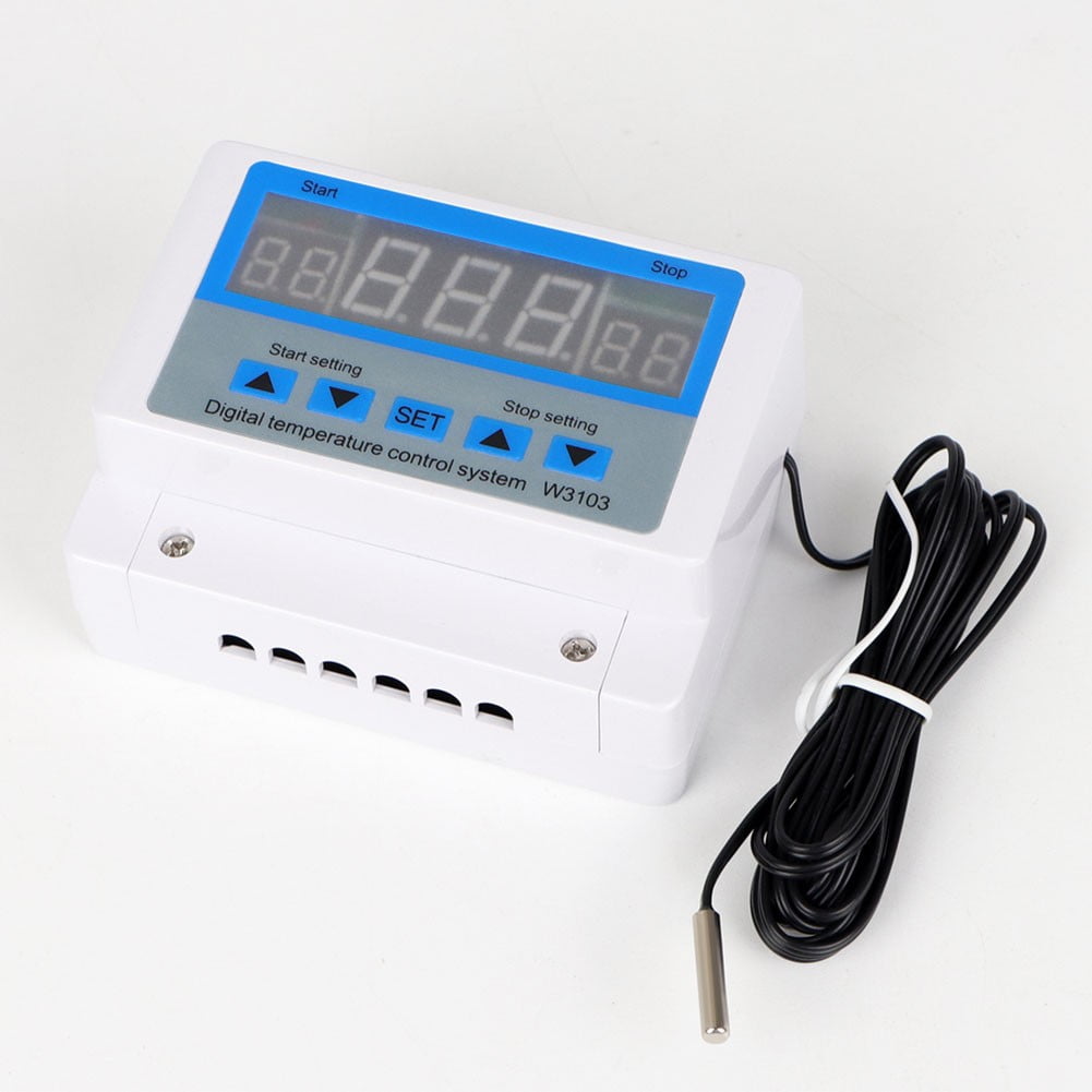Ac 220V 5000W Digital Thermostat 30A Temperature Controller Switch Dc ...