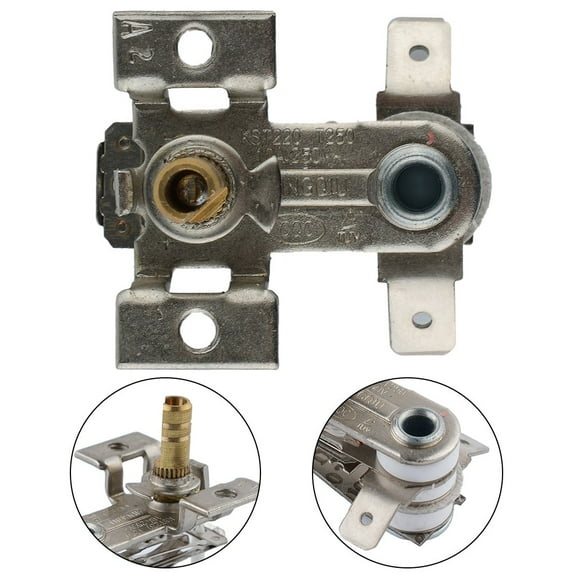 Ac 250V 16A Adjustable Thermostat 90 ℃ Temperature Switch Bimetal Heating Thermostat Kdt-200 0.2 ...