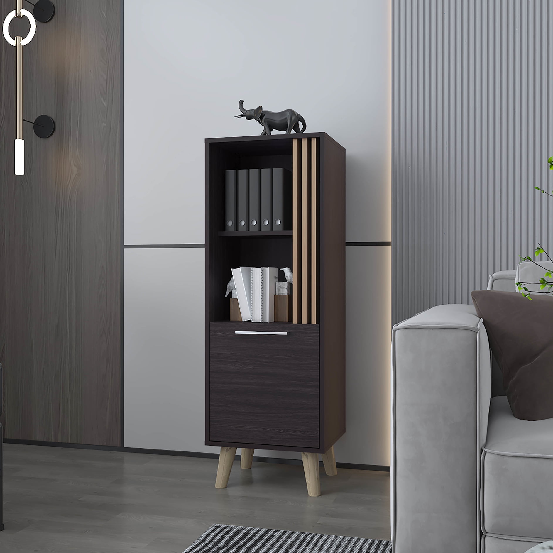 Ac Chin Storage Cabinet With Scratch- Finish - + Natural Oak Stable ...