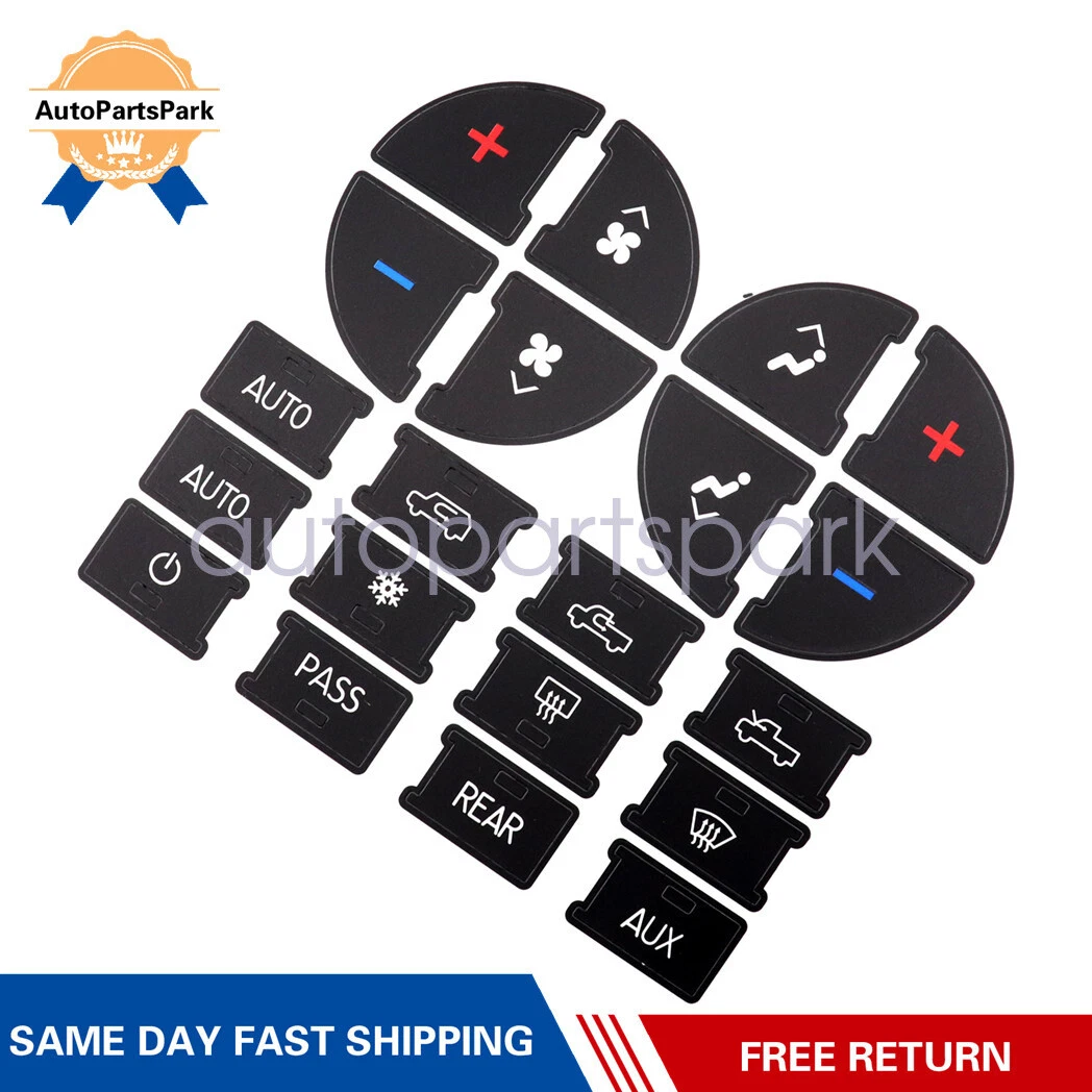 Ac Dash Button Repair Kit Decal Stickers Replacement For Chevrolet Gmc ...
