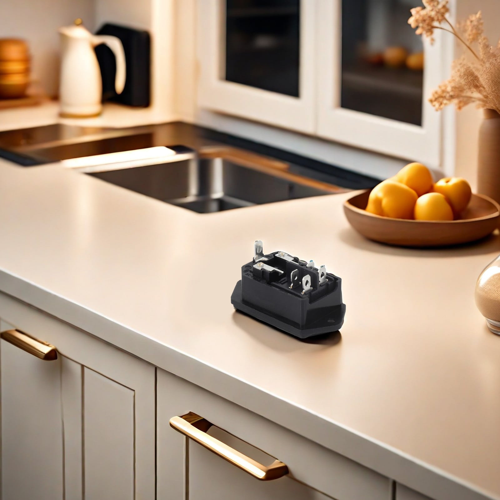 Ac Plug Socket C-14 10A/250V With Replaceable Switch Green Display 3P ...