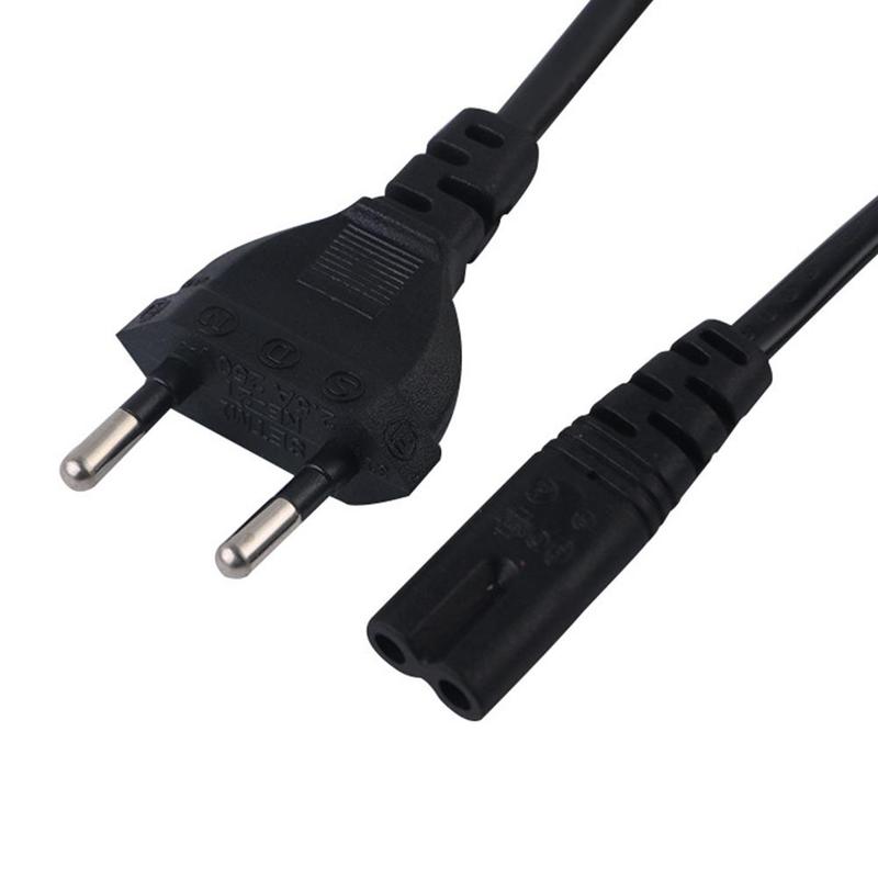 Ac Power Cord 1.5m Two-core European Standard Two-round Plug Suffix Power Adapter Cord R2X7 ...