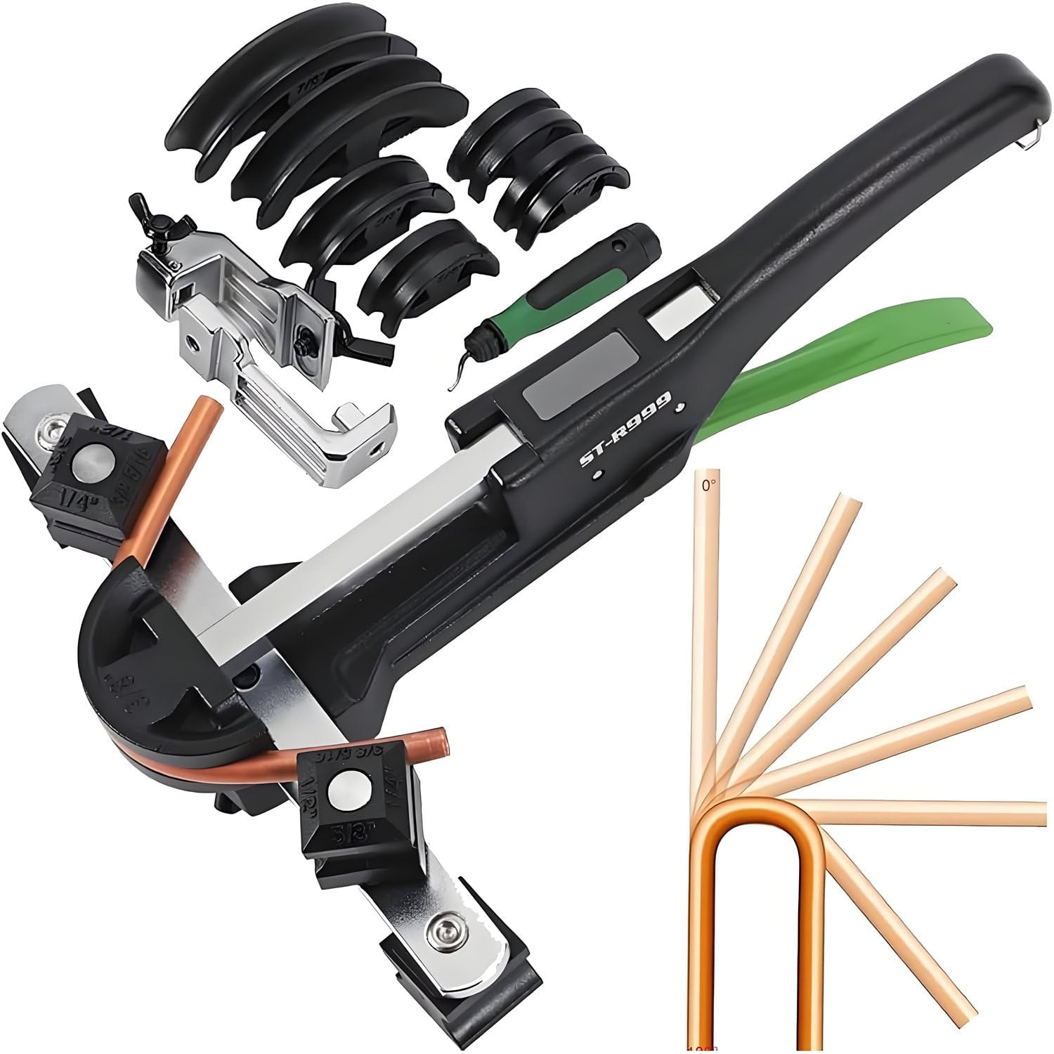 Ac Refrigerator Pipe Bender Kit Manual 90° Copper Pipe Bender Set, 1/4 ...