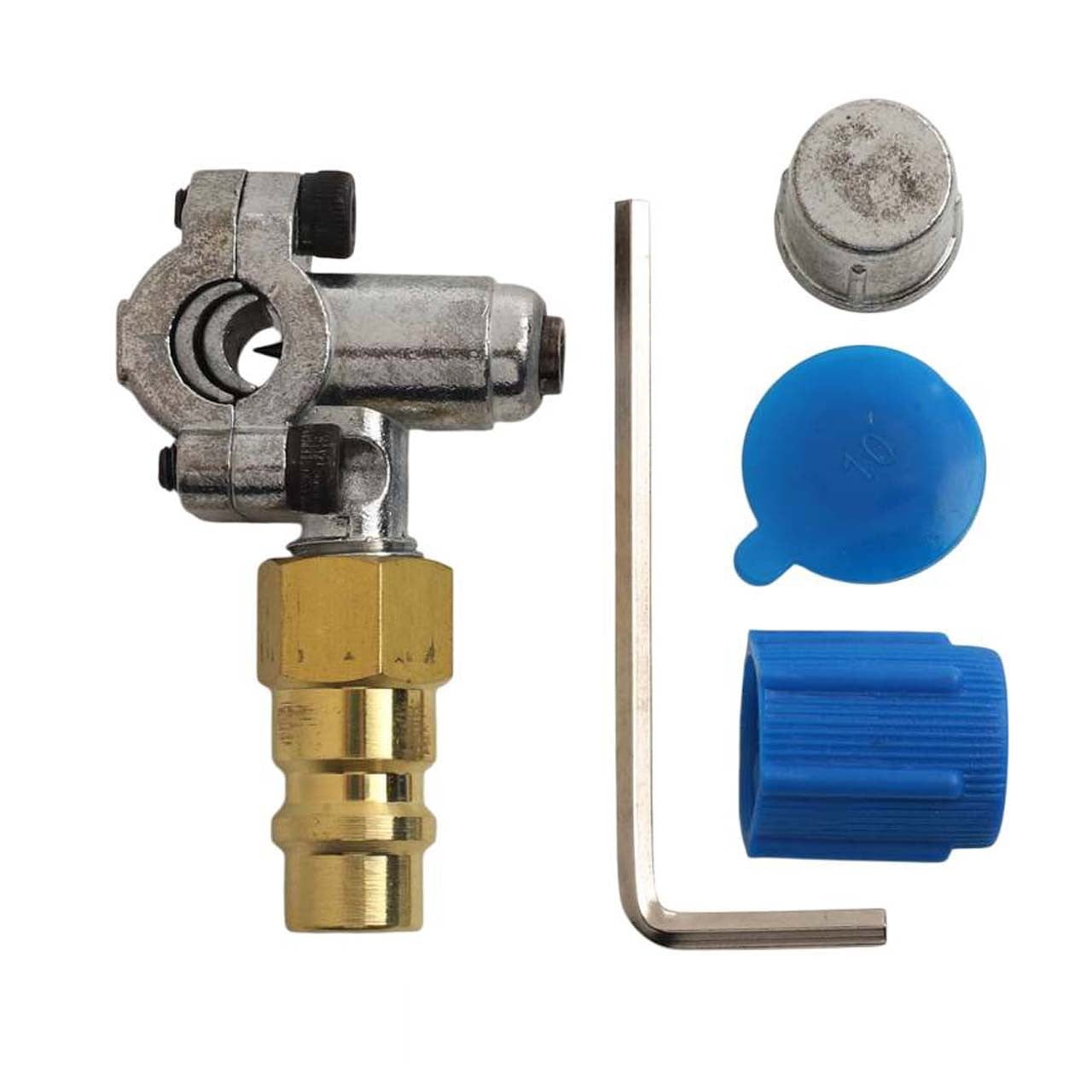 Ac Retrofit Valve Piercing Tap Kit For R12 R22 R134A Compatible Systems ...