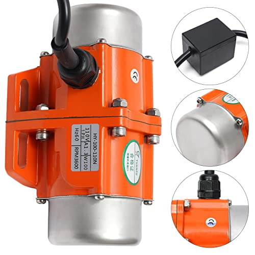 Ac Vibration Motor 100W Vibrating Asynchronous Vibrator 110V 3600Rpm ...