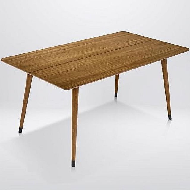 Acacia Alma Solid Wood Dining Table - Oak - Walmart.com