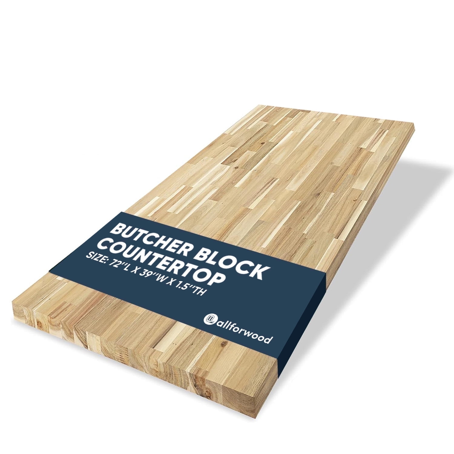 AllForWood Acacia Butcher Block Countertop, Unfinished Solid Wood ...