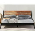 Acacia Callisto Solid Wood Bed Frame with Headboard, Signature ...