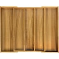Acacia Kitchen Silverware Organizer, Cutlery Drawer Organizer with 5 ...
