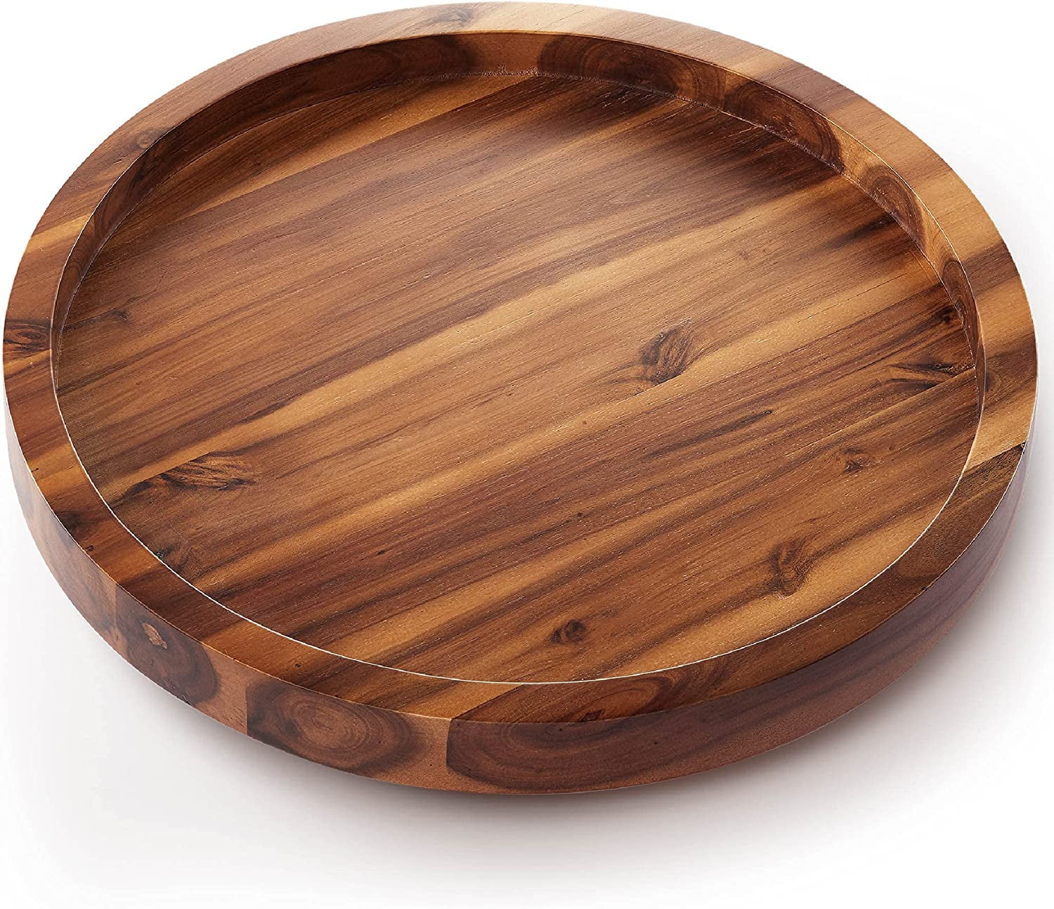 Acacia Lazy Susan Turntable for Table - Wooden Charcuterie Boards ...